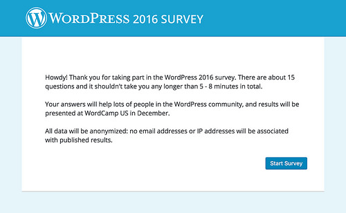 WordPress 2016 Survey の設問・選択肢を翻訳しました – 8bitodyssey.com